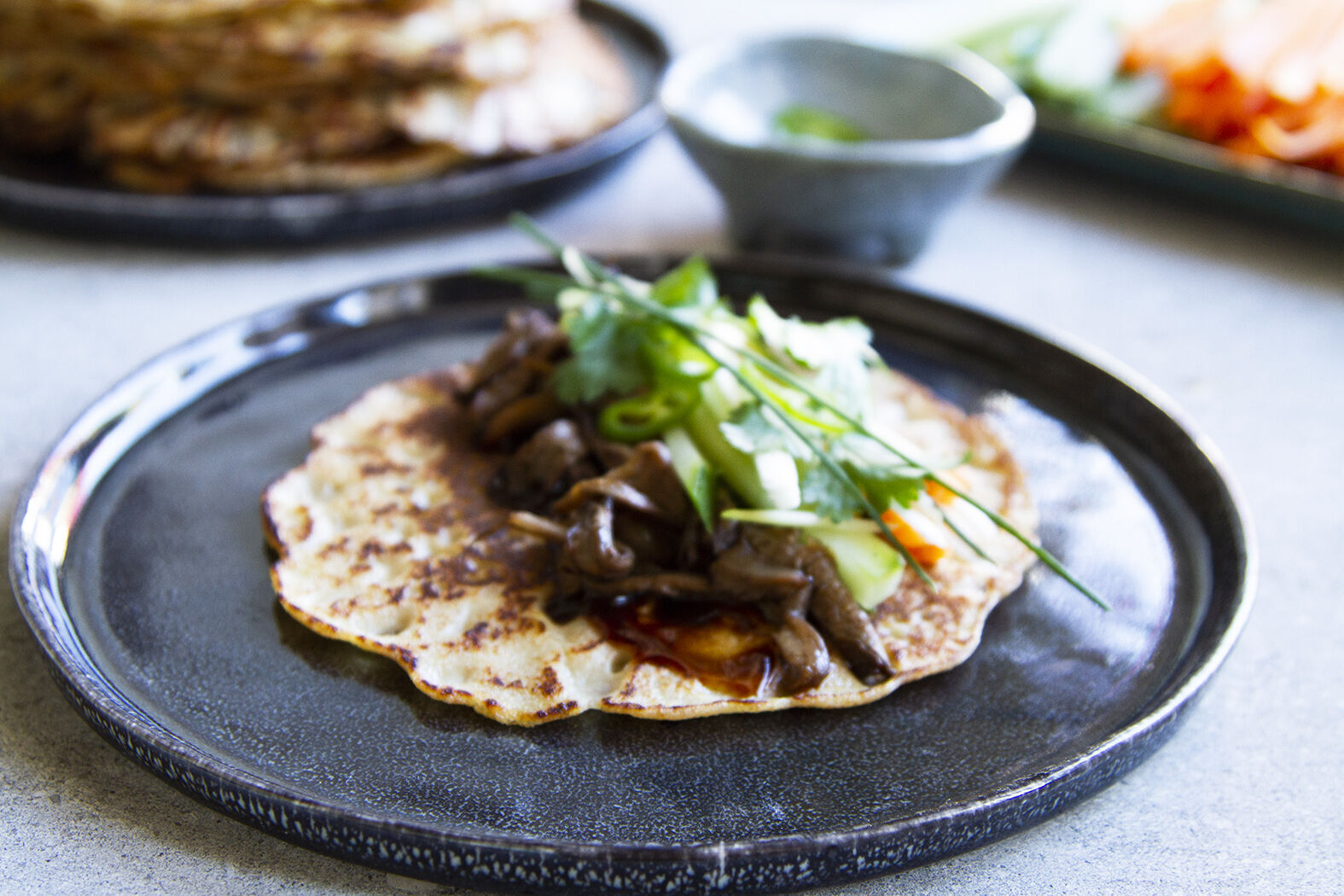 Veggie Peking Duck with crispy oyster mushroom | Rituals Malaysia